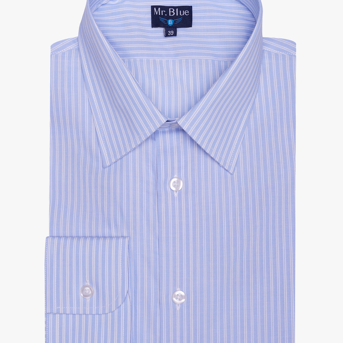 Classic Fit Shirt Fil-a-Fil Blue – Mr Blue